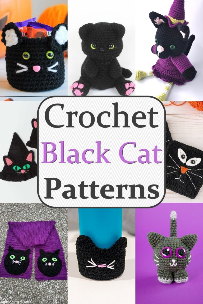 8 Free Crochet Black Cat Patterns - DIYs Maker