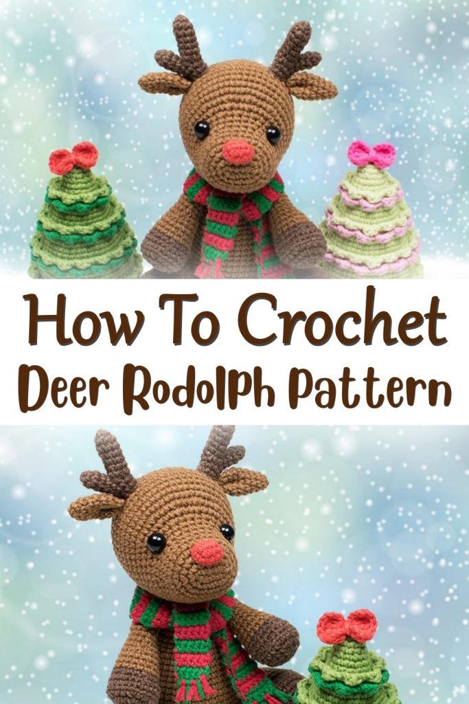 8 Free Crochet Rudolph Patterns For Spreading Festive Vibes - DIYs Maker