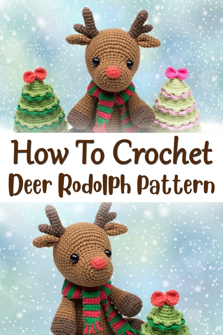 8 Free Crochet Rudolph Patterns For Spreading Festive Vibes - DIYs Maker