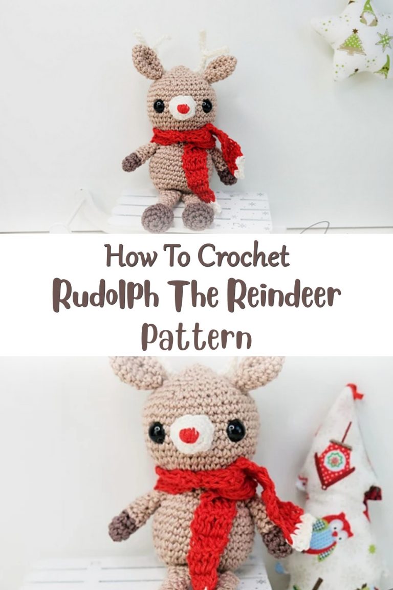 8 Free Crochet Rudolph Patterns For Spreading Festive Vibes - DIYs Maker