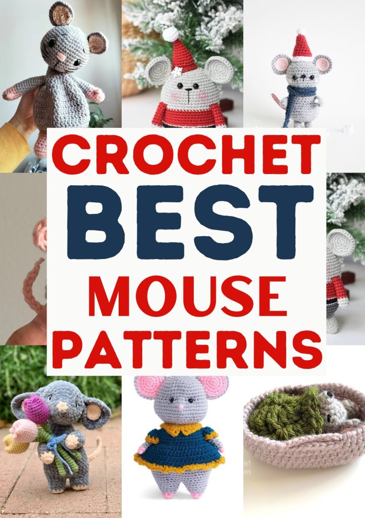 8 Free Crochet Mouse Patterns For Gifts And Decor - DIYs Maker