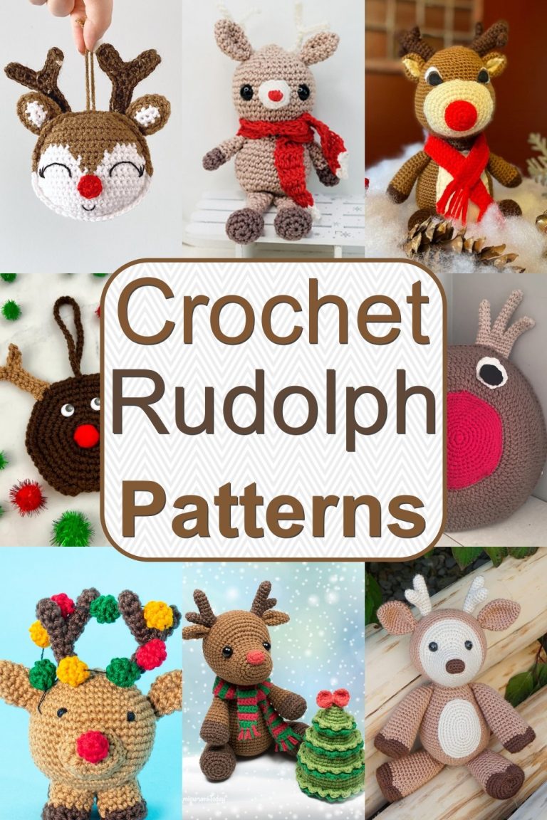 8 Free Crochet Rudolph Patterns For Spreading Festive Vibes - DIYs Maker