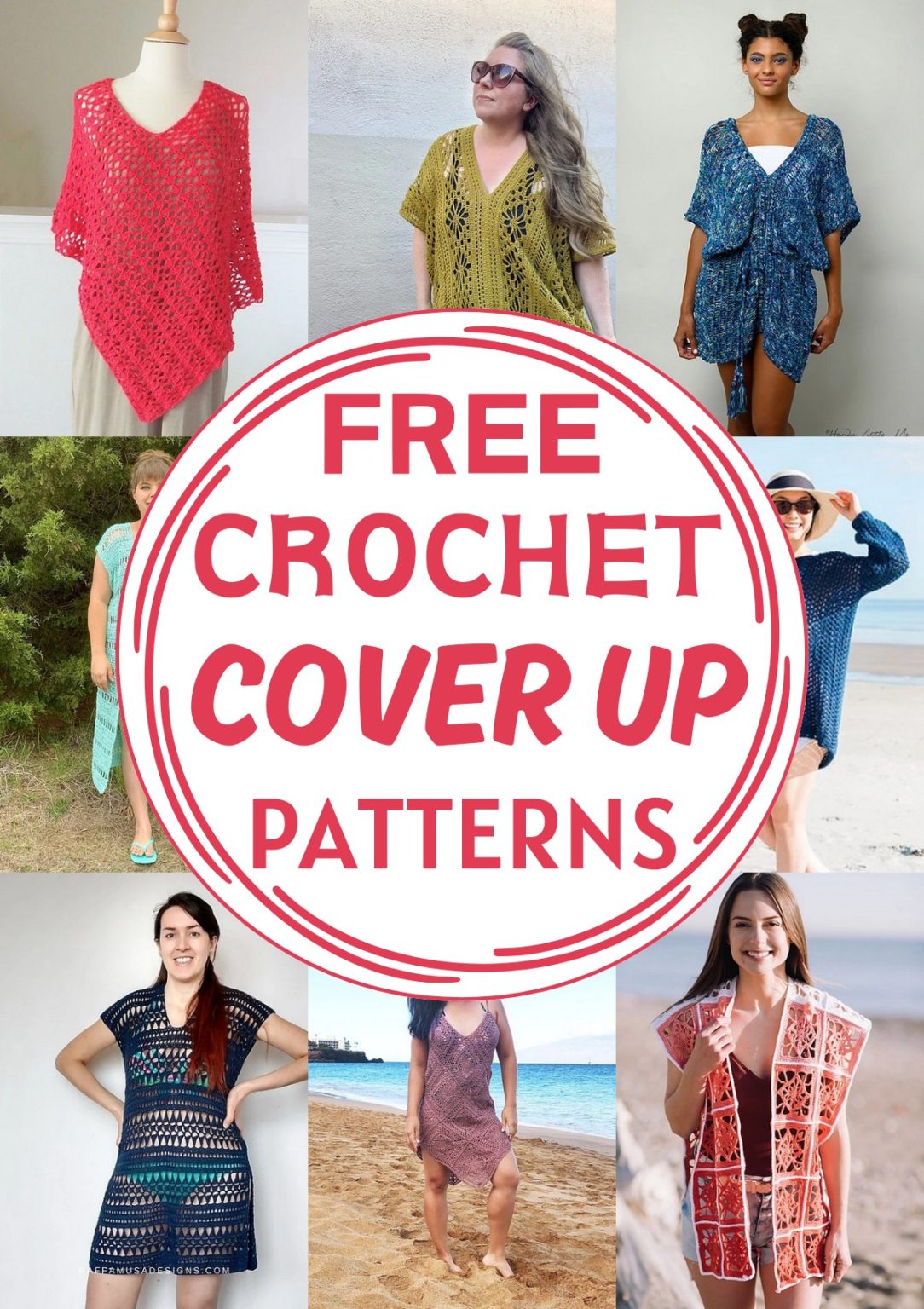 17 Easy Crochet Cover Up Patterns For Beach Season - DIYs Maker