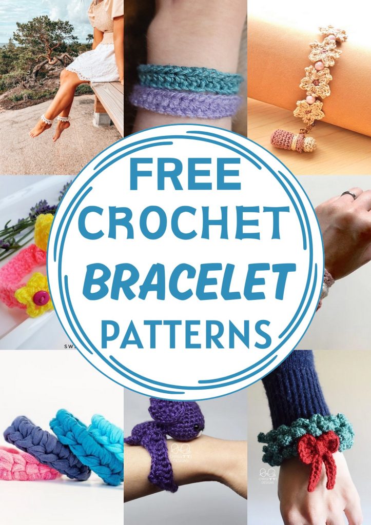 20 Free Crochet Bracelet Patterns Made Of Simple Yarn - DIYs Maker