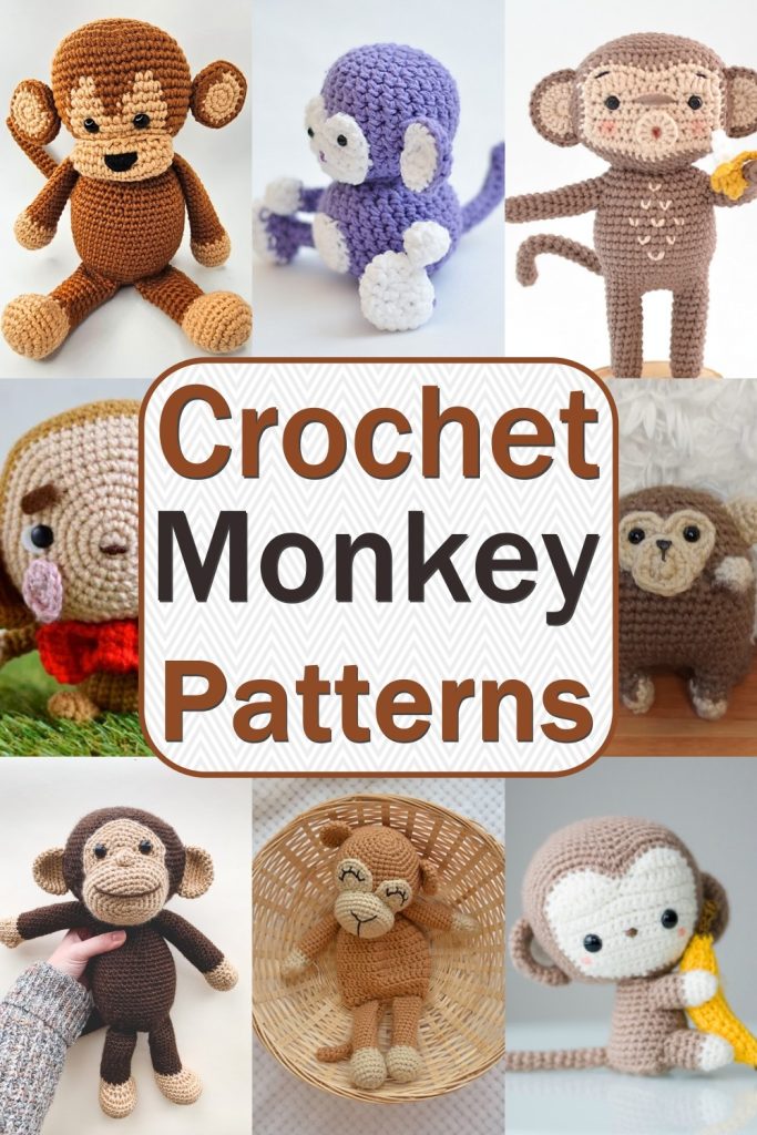 8 Super Unique Crochet Monkey Amigurumi Patterns - DIYs Maker
